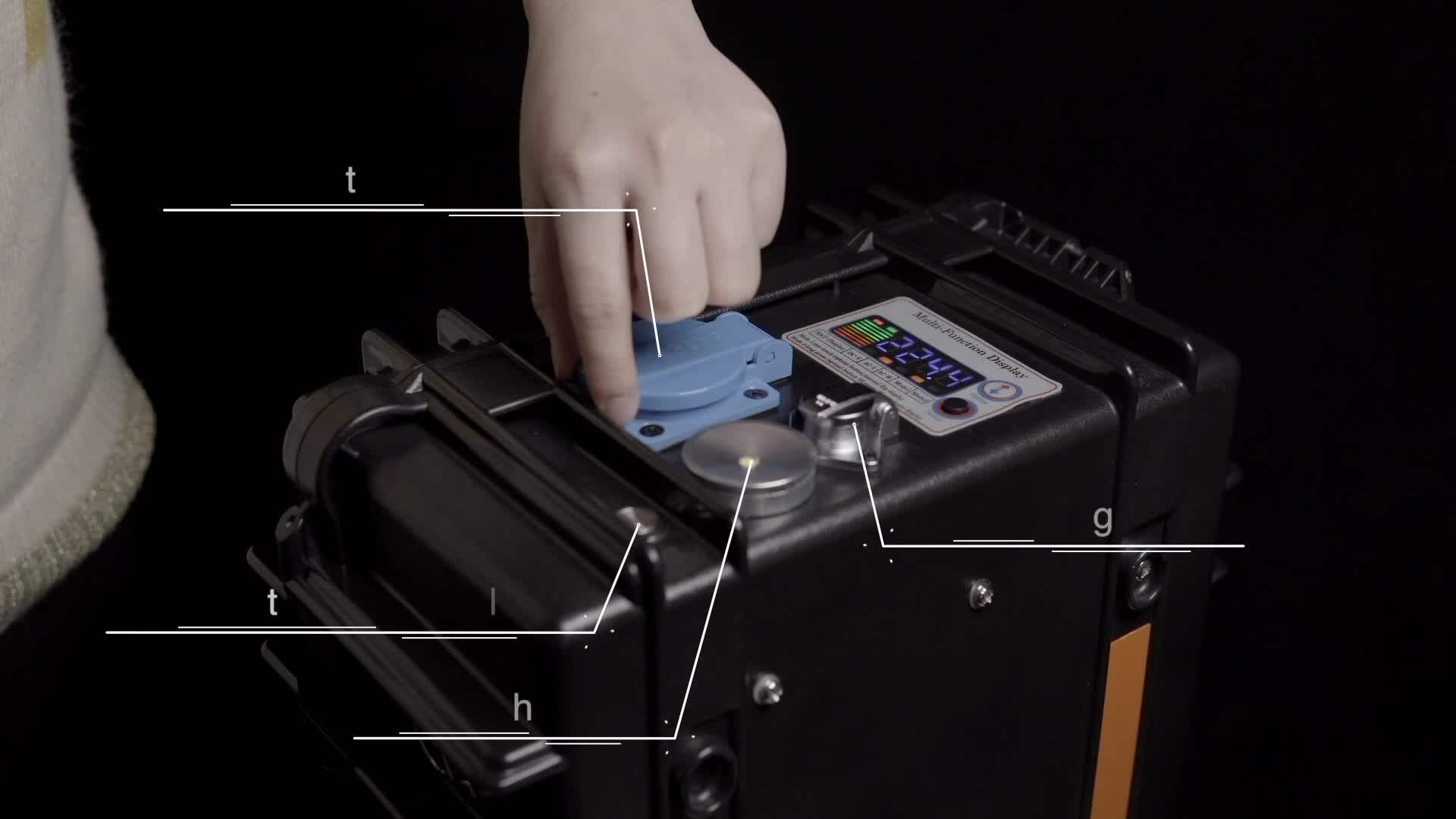 2kwh Solar Generator No Fuel Generator 48v/40ah Lithium Battery Backup ...