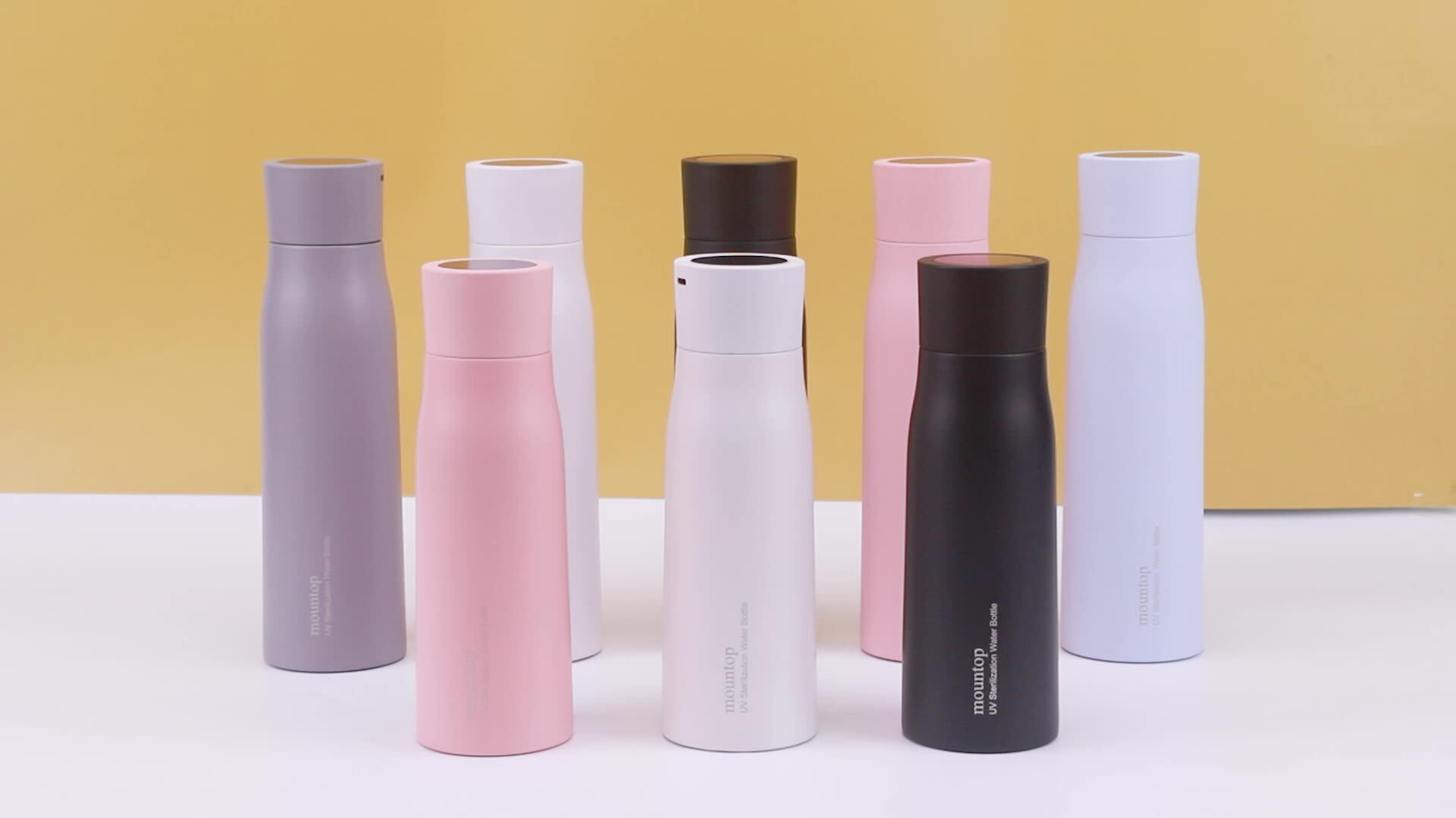 New Arrivals 400 500ml Factory Stainless Steel Water Bottle Uv Light ...