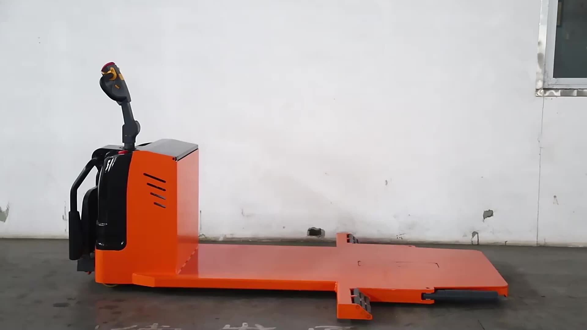 Stand On Electric Pallet Truck Forklift With Battery And Stage Standing ...