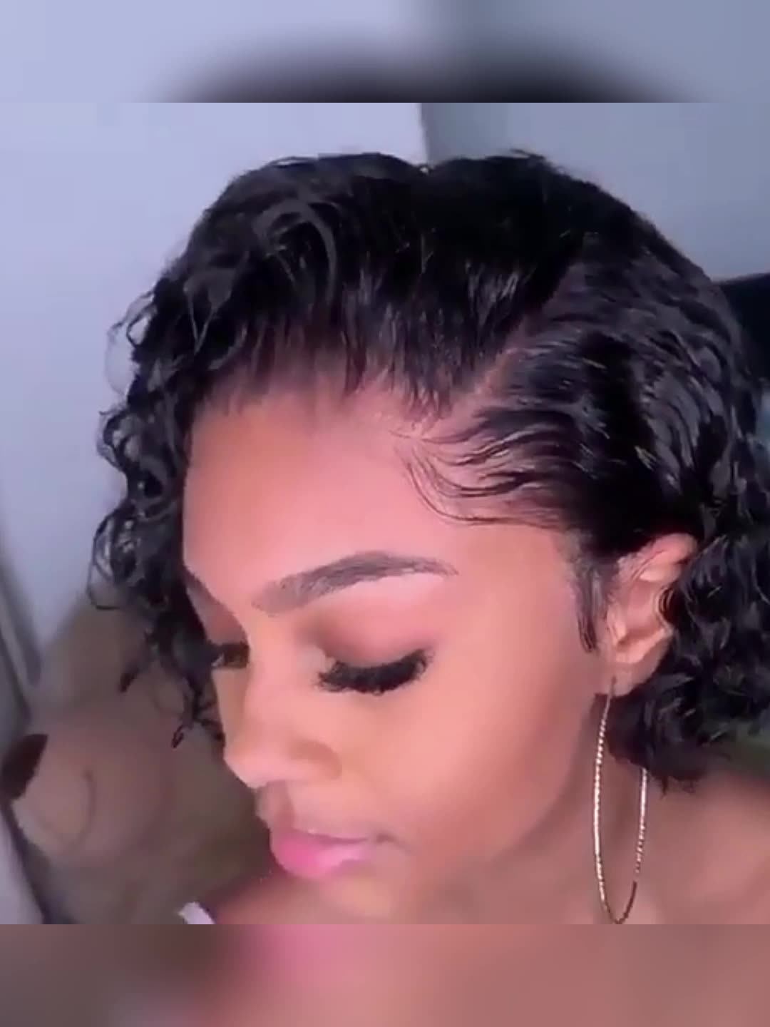 Best Quality Lace Pixie Curls Wig Bleached Knots Short Human Hair Bob ...