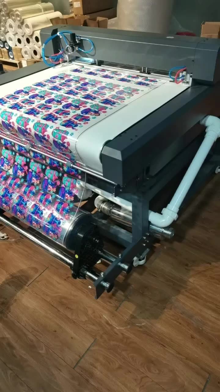 Factory Sale Uv Dtf Flatbed Cutter Machine For Dtf Film Road Traffic ...