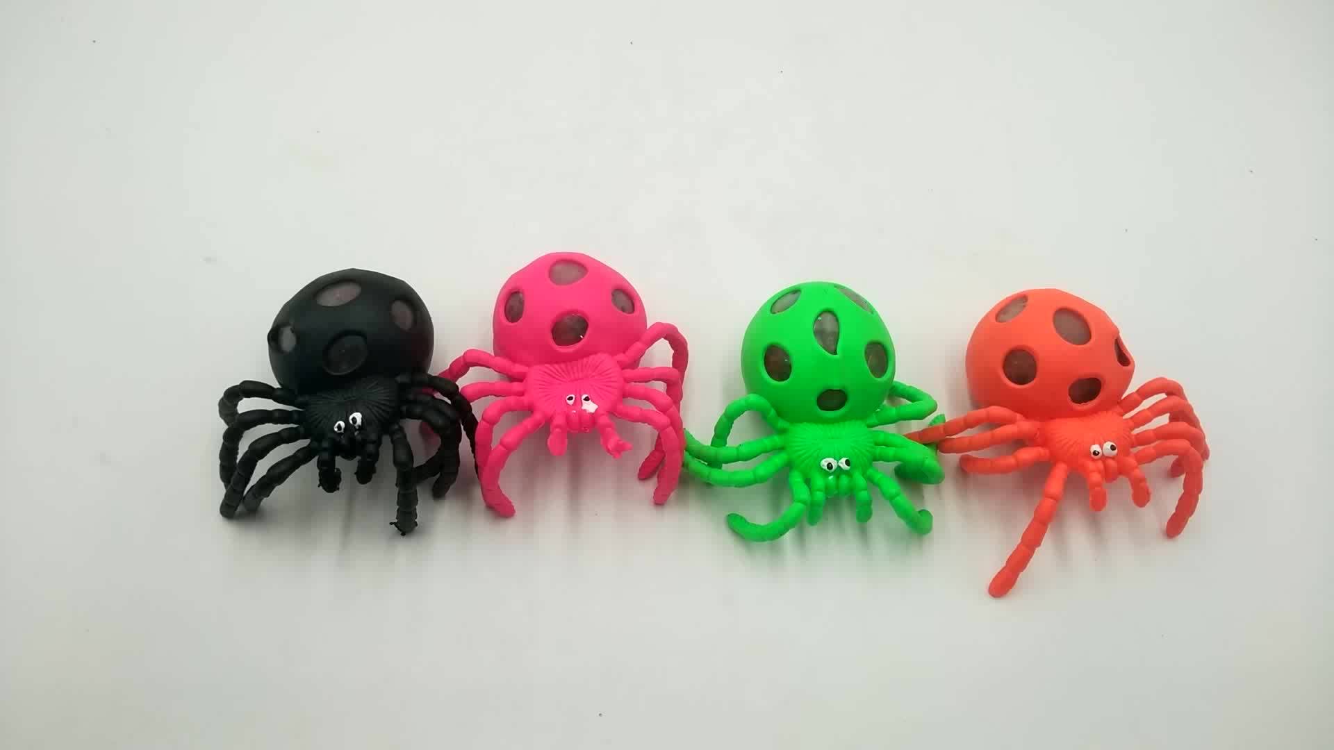 Superstar Factory Wholesale Novelty Soft Rubber Squishy Beads Spider ...