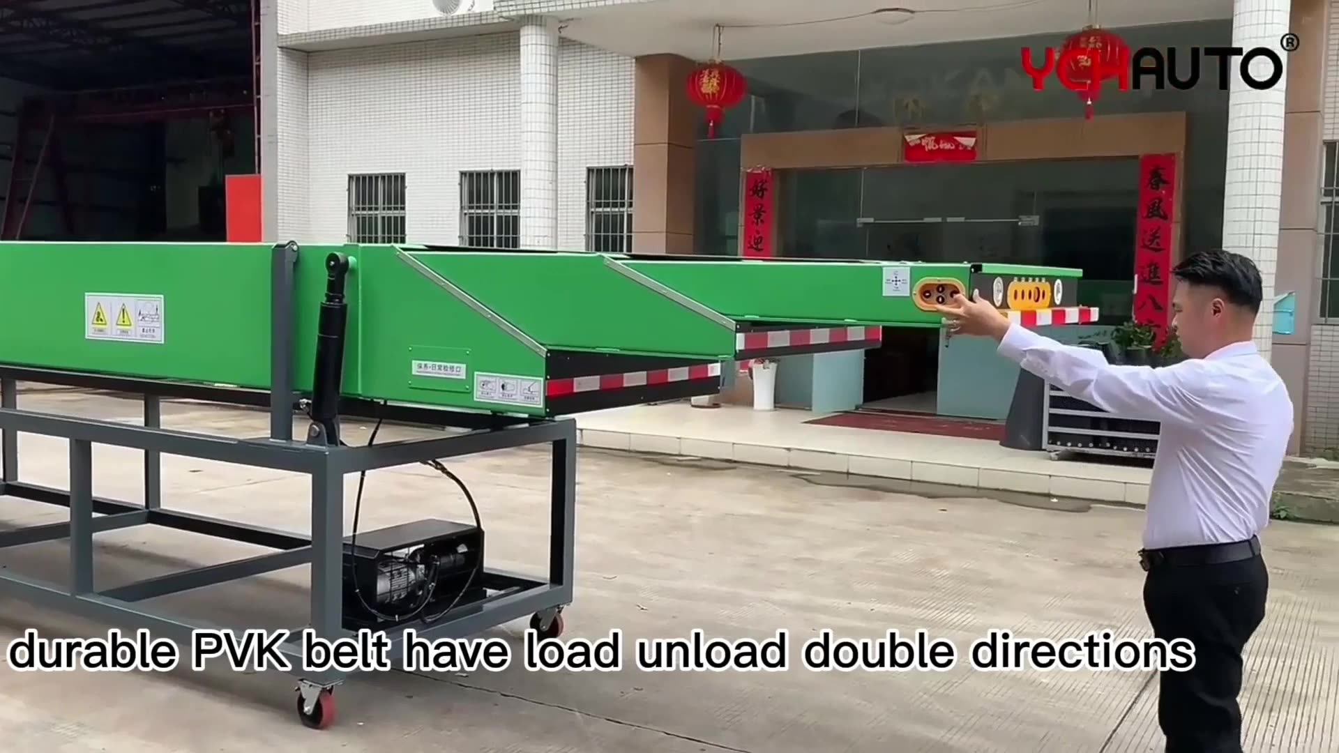 Automatic Container Loading System Conveyors 40ft Container Cargo ...