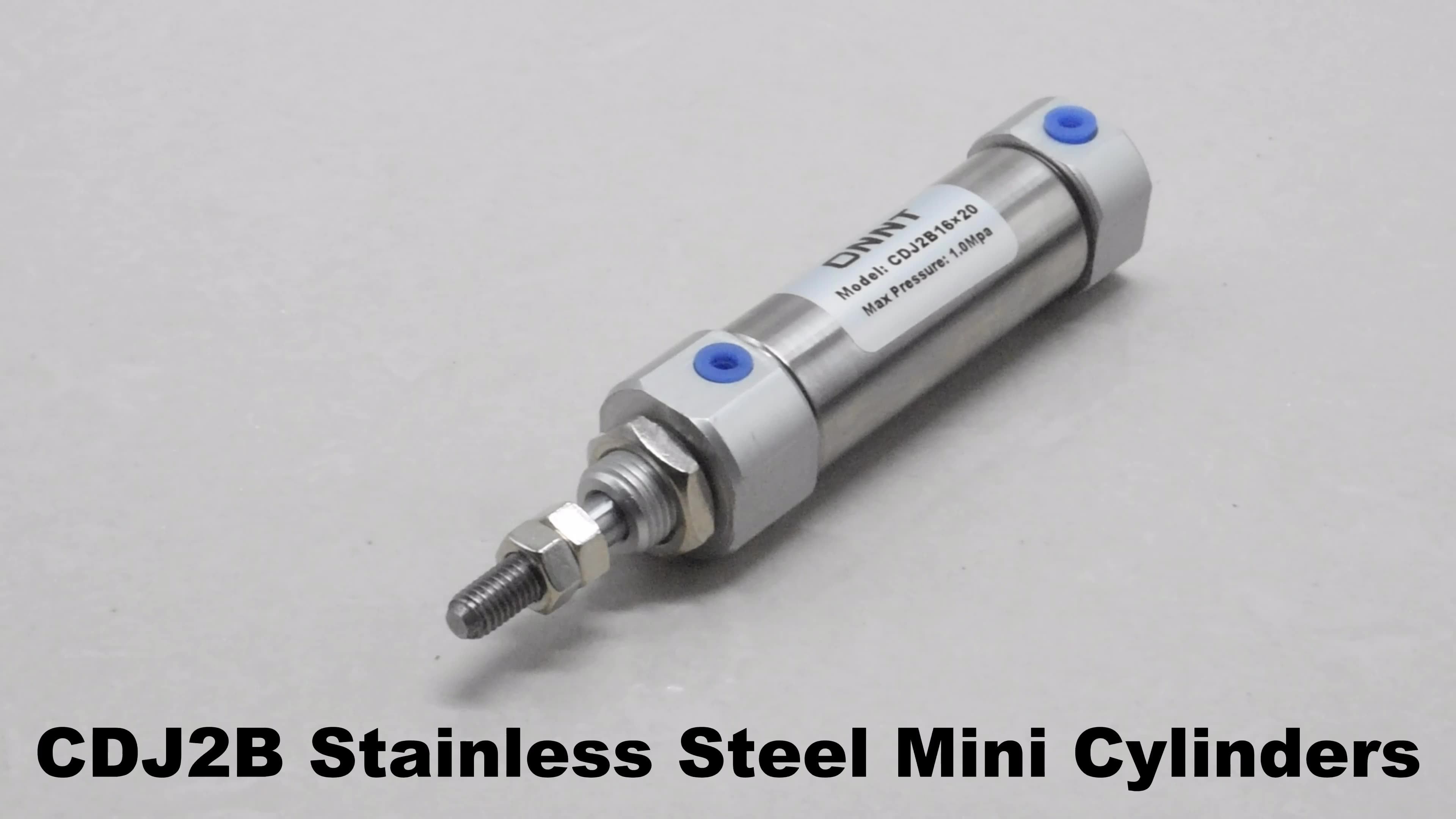 Smc Type Double Acting Small Bore 10mm To 16mm Cdj2b Mini Pneumatic ...