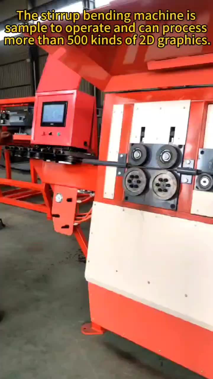 Cnc Rebar Bender 4-16mm 2d 220v Stirrup Bender Automatic Manual Steel ...