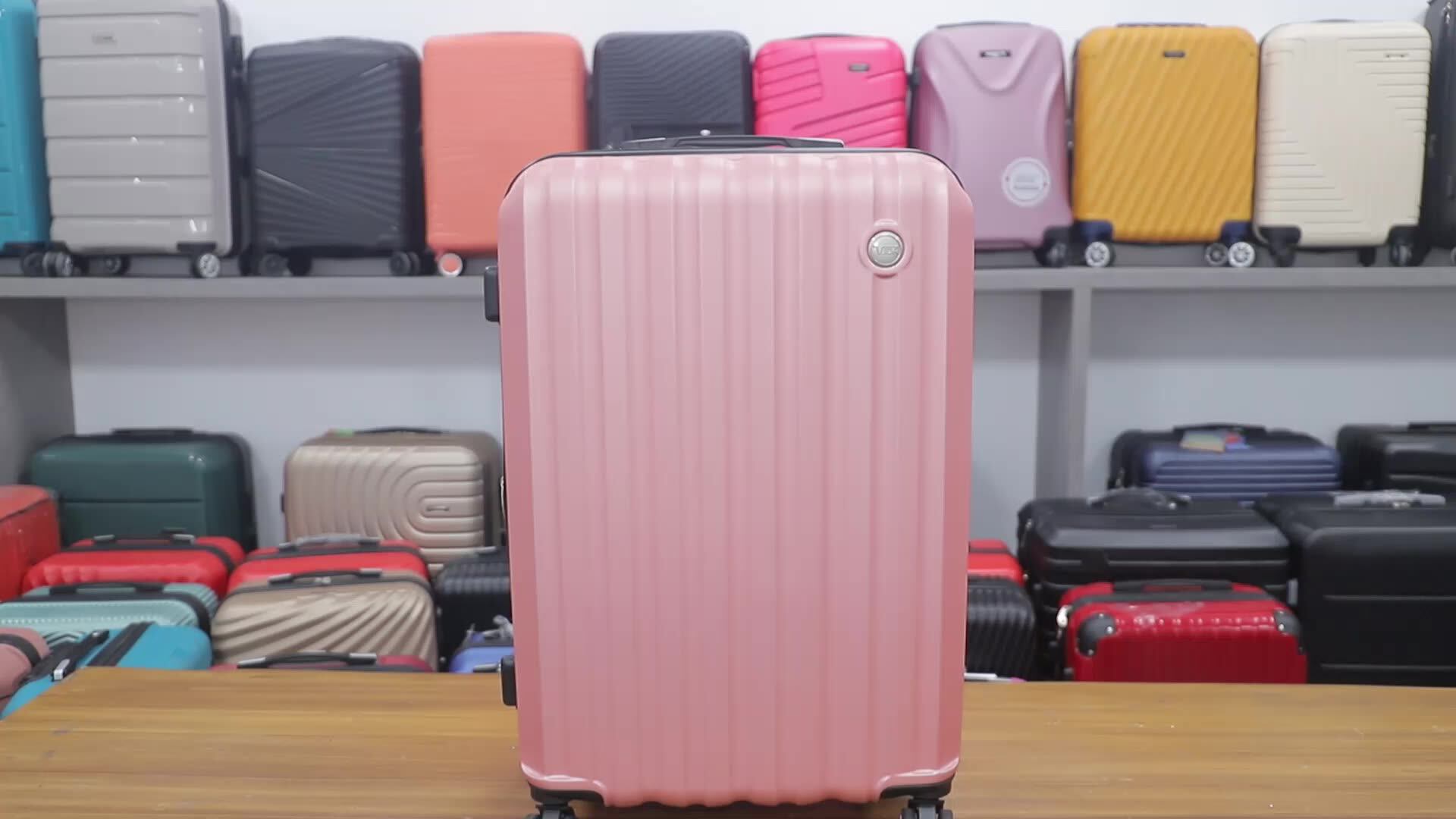 Factory Customized Classic Black Abs Trolley Case Luggage Travel ...