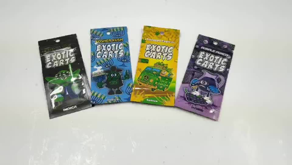 Three Side Sealed Plastic Bags Pochon Hemp Weed Edible Packaging Blunt ...