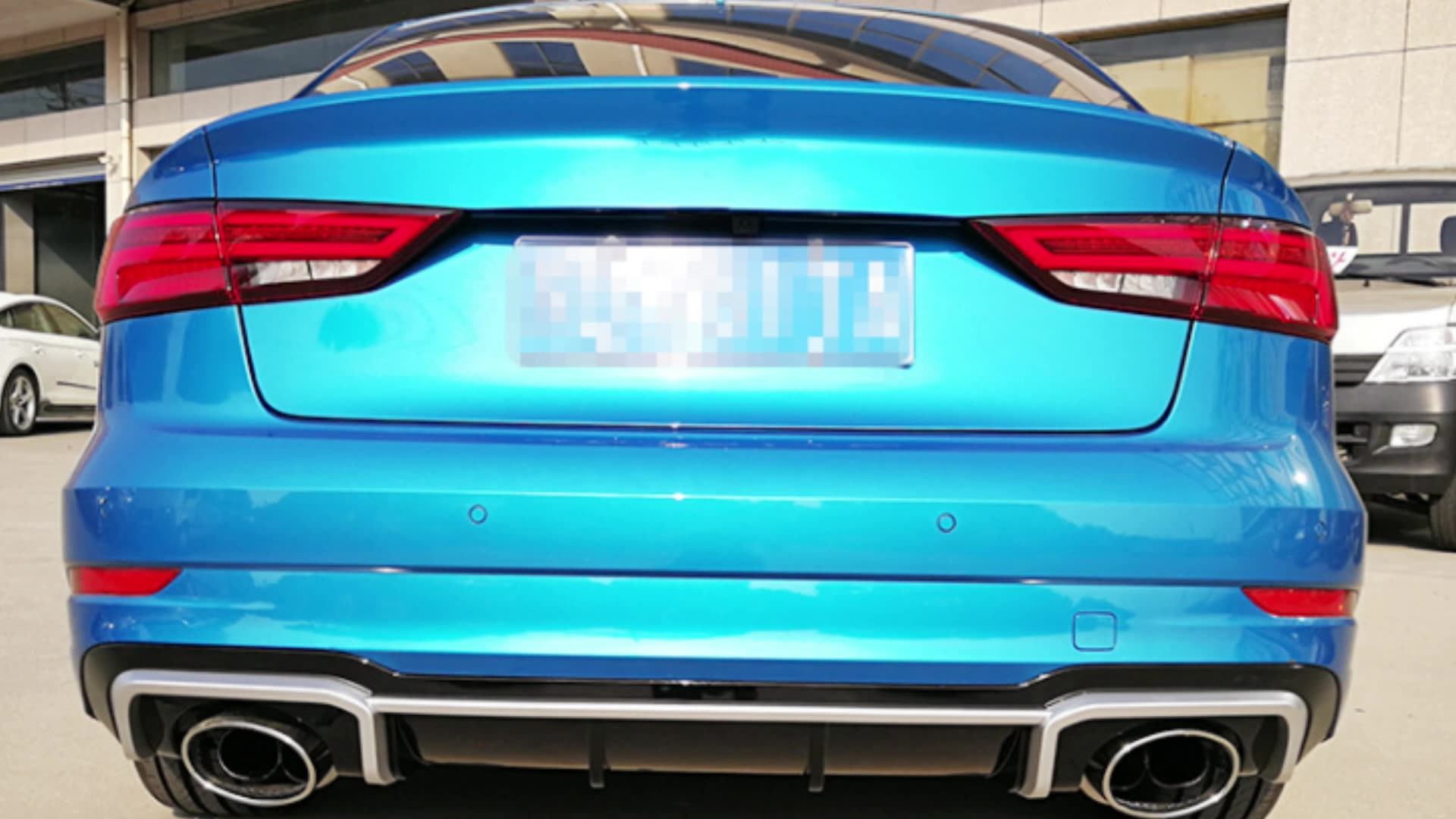 Automotive Parts Car Rear Bumper Lip With Exhaust Tips For 2017-2019 ...