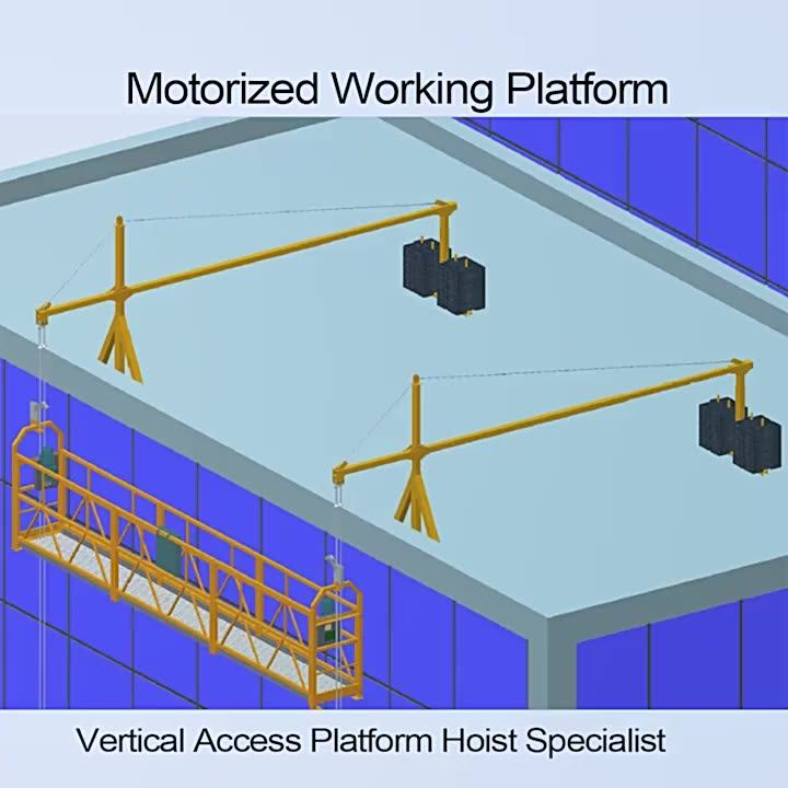 Galvanized Electric Suspended Platform With Hanging Basket Work ...