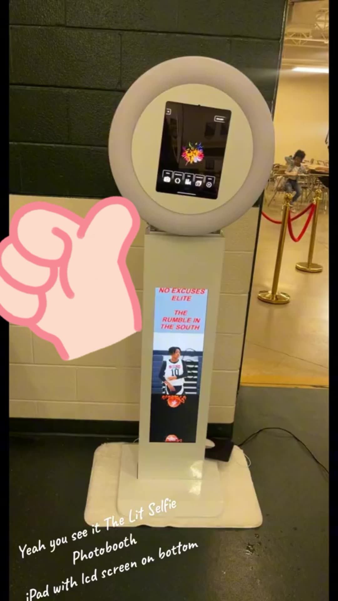 2024 New Selfie Kiosk Ring Light Ipad Booth Led Ipad Photo Booth Stand ...