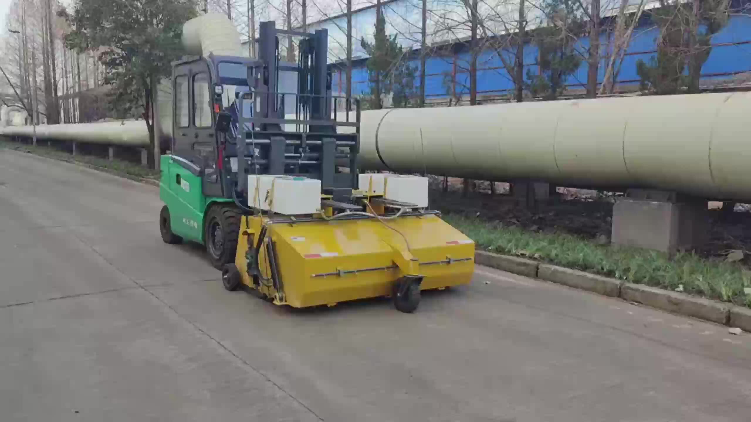 Forklift Broom Attachment Sweeper Forklift Mounted With Factory Price ...