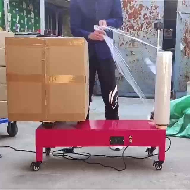 100-240v Semi-automatic Electric Packaging Machinery Stretch Wrapping ...
