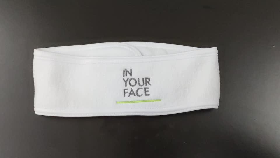 Custom Logo Spa Facial Headband Terry Cloth Spa Headband Stretch Towel ...
