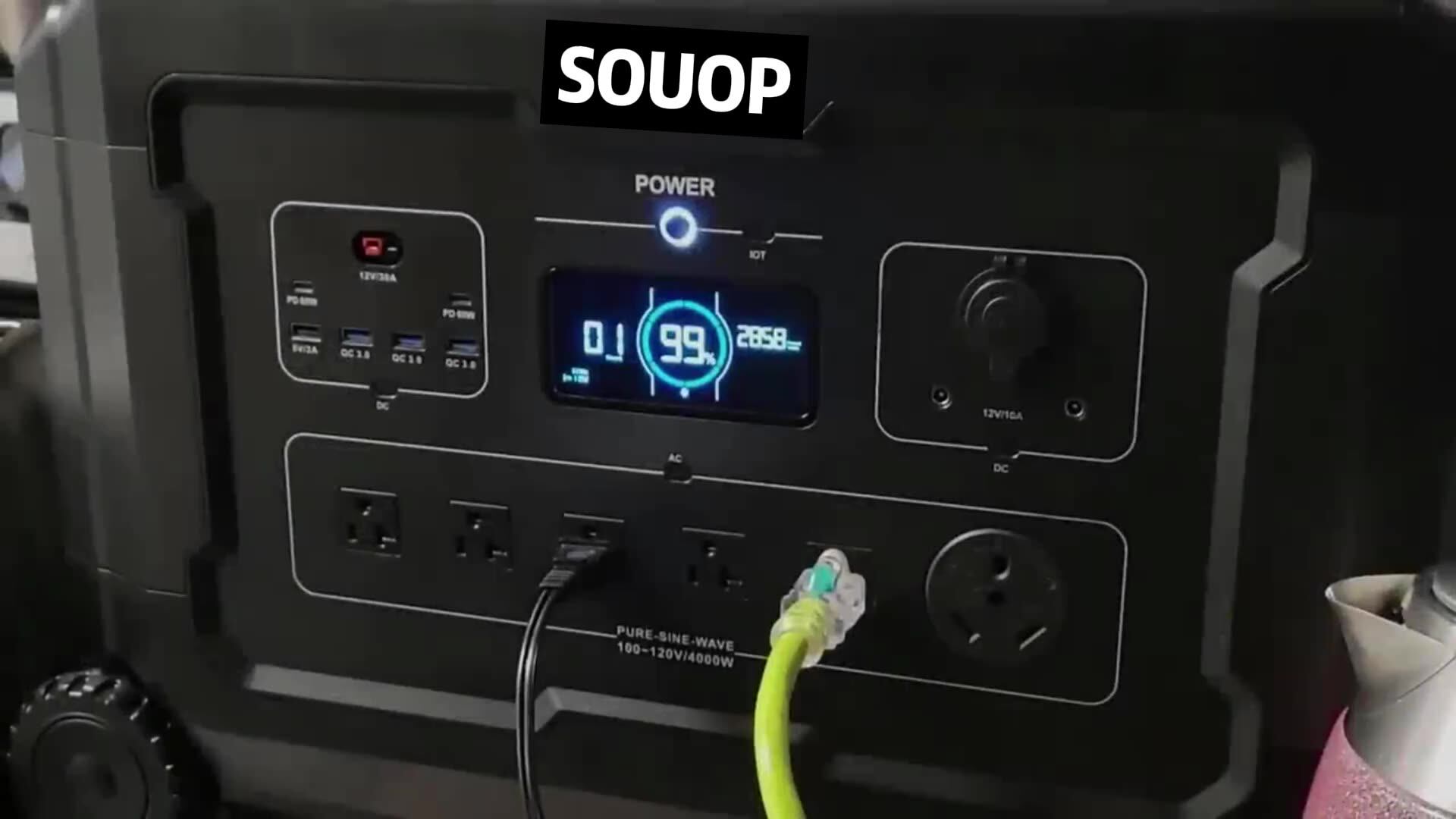 Large Capatiy Lifepo4 Battery Bank Charge Surge 7000w Tragbare ...