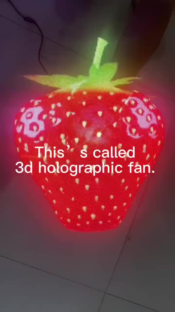 High Tech Advertising 3d Hologram Fan Two Blades 42cm Holographic Fan ...