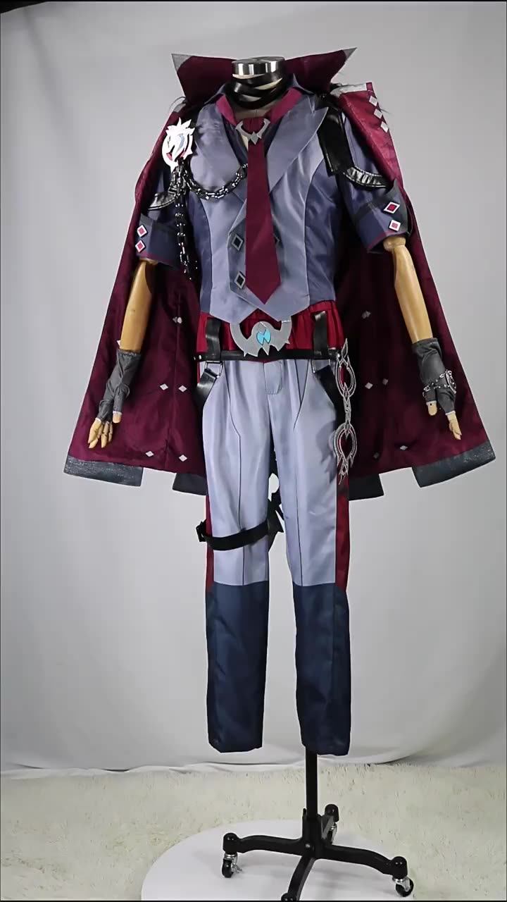 Baige Genshin Impact Wriothesley Game Suit Gorgeous Handsome Cosplay ...