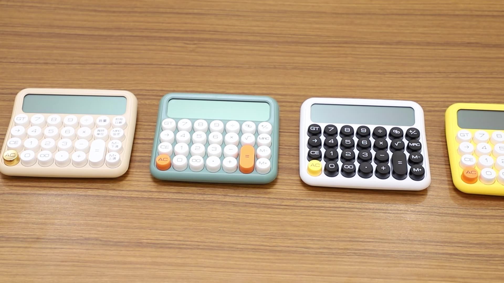 12 Digits Round Button Electronic Calculator For Business Calculator ...