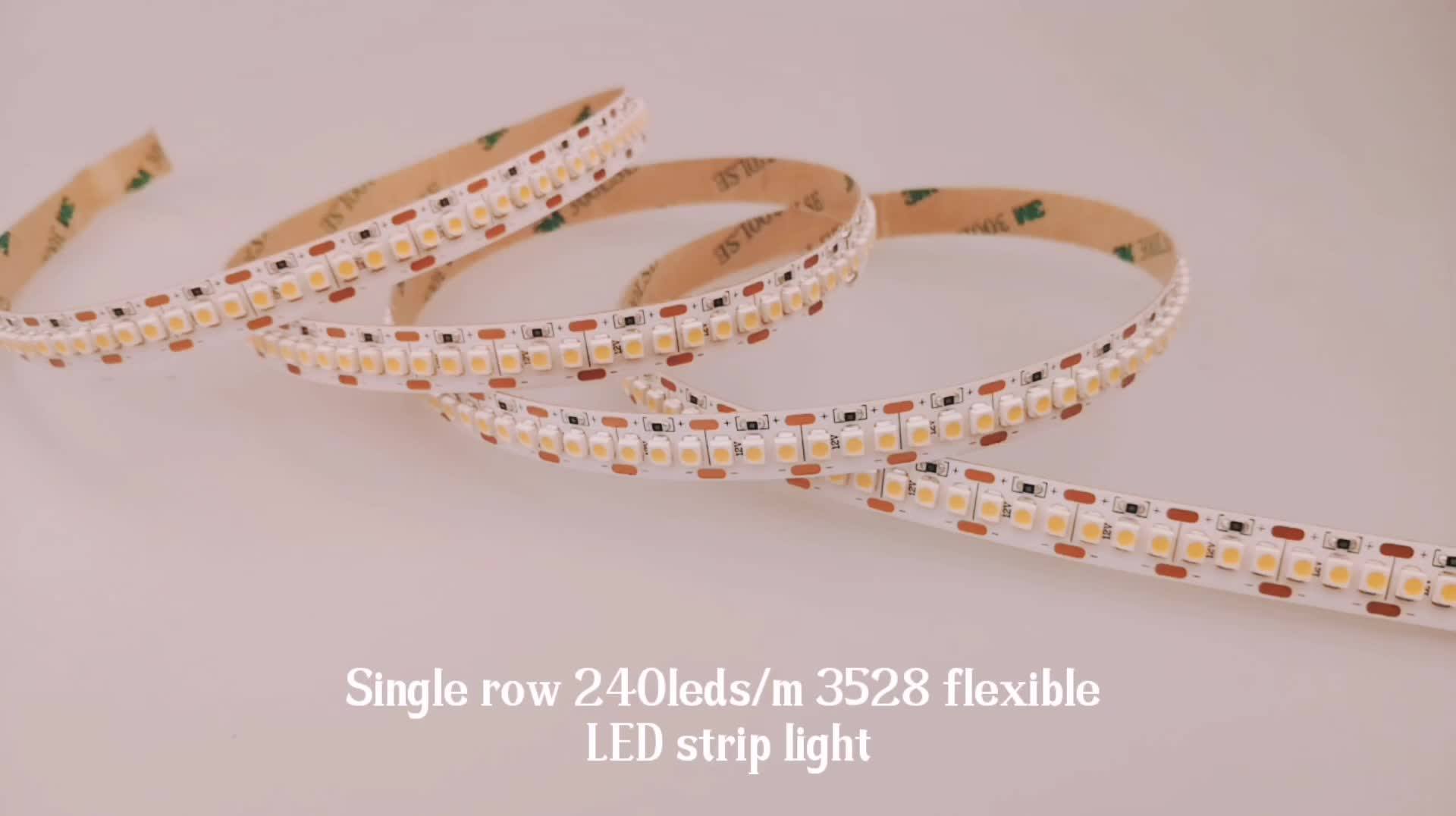 24v Pcb Width 10mm 240 Leds Per Meter Smd 3528 Single Line Led Strip ...
