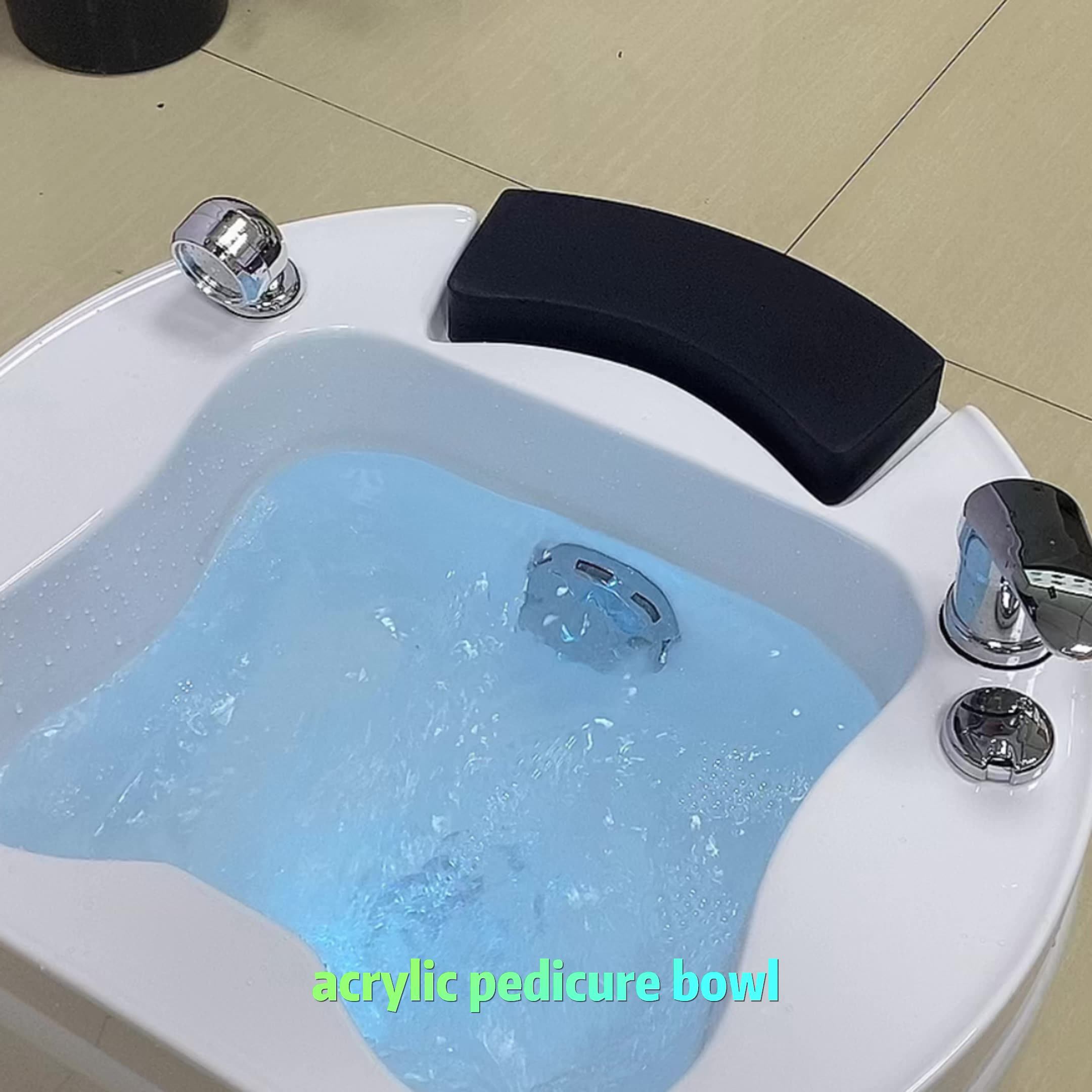 White Black Portable Movable Round Electric Pipeless Jet Pedicure Spa ...