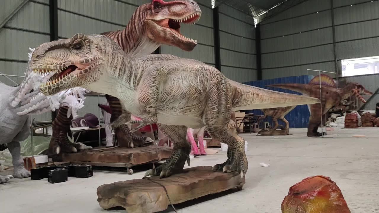Theme Park Artificial Dinosaurus Animatronics Model Life Size ...