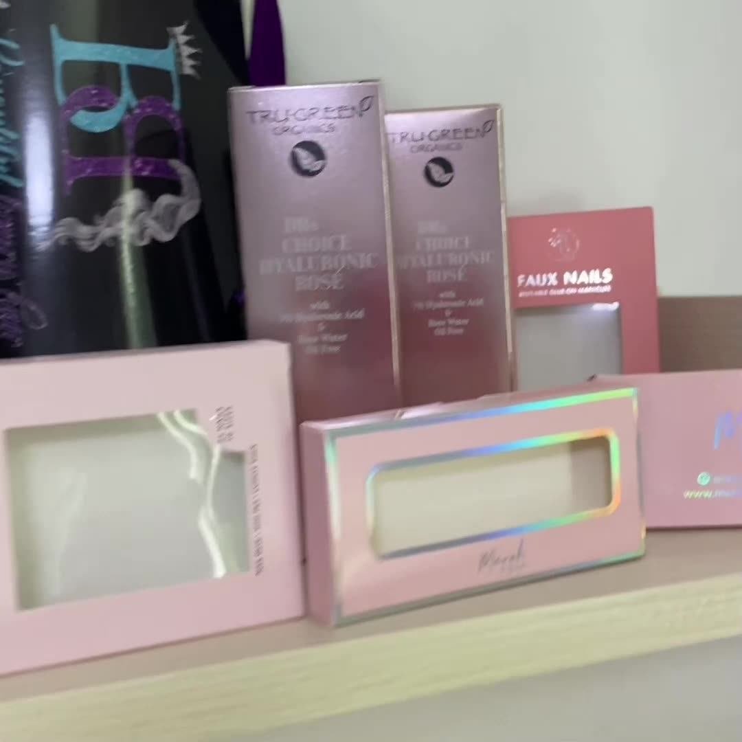 B-275 Custom Holographic Box Rectangle Laser Rainbow Holographic Boxes ...