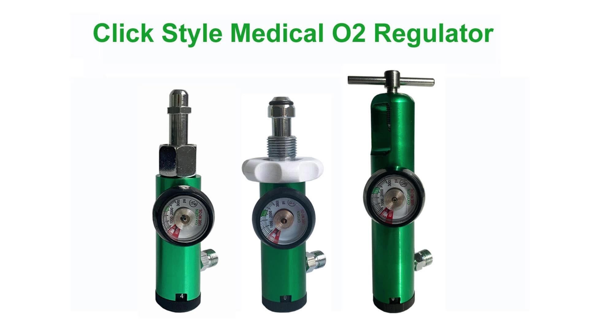 Oem Medical Bullnose Oxygen Regulator With Flowmeter Pressure Reducing ...