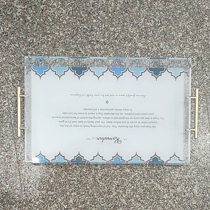 Clear Acrylic Serving Tray With Handles - Buy Acrylic Serving Tray With ...
