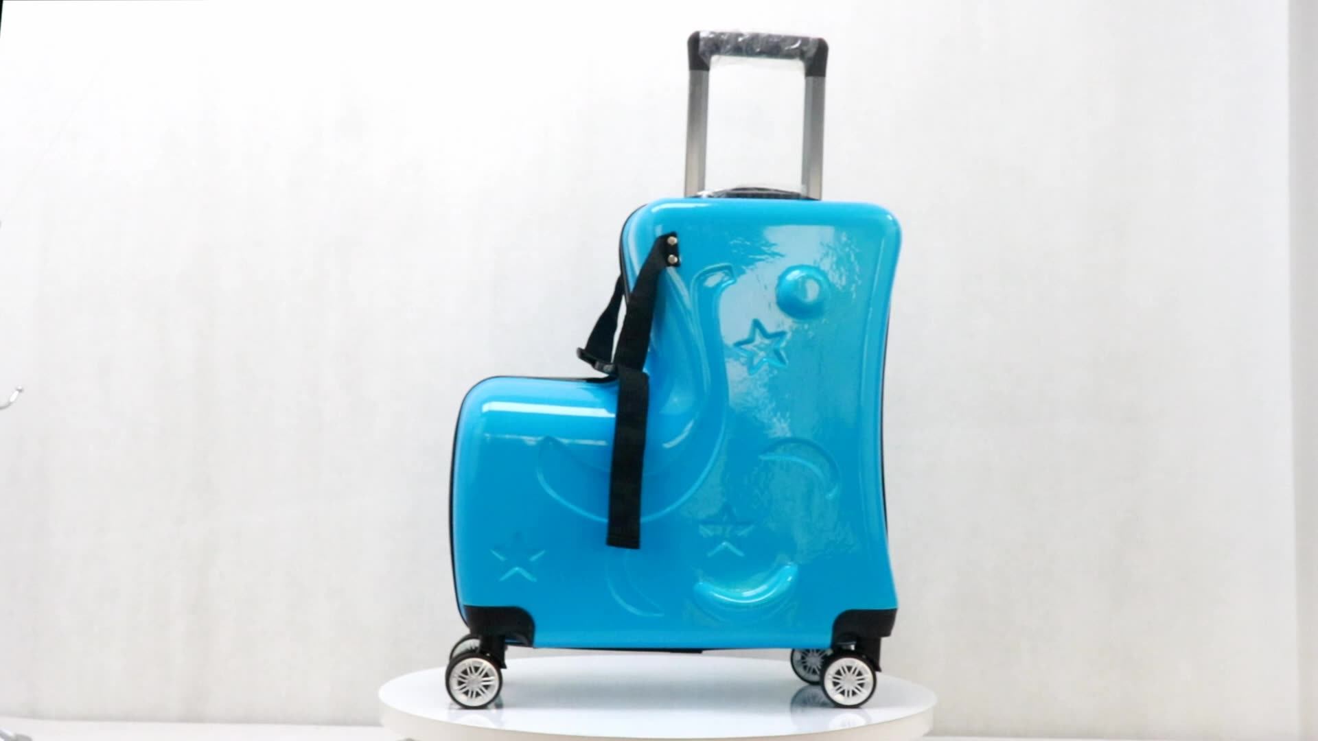 Portable Ride Kids Trolley Case Children Trolley Cases Suitcase Spinner ...