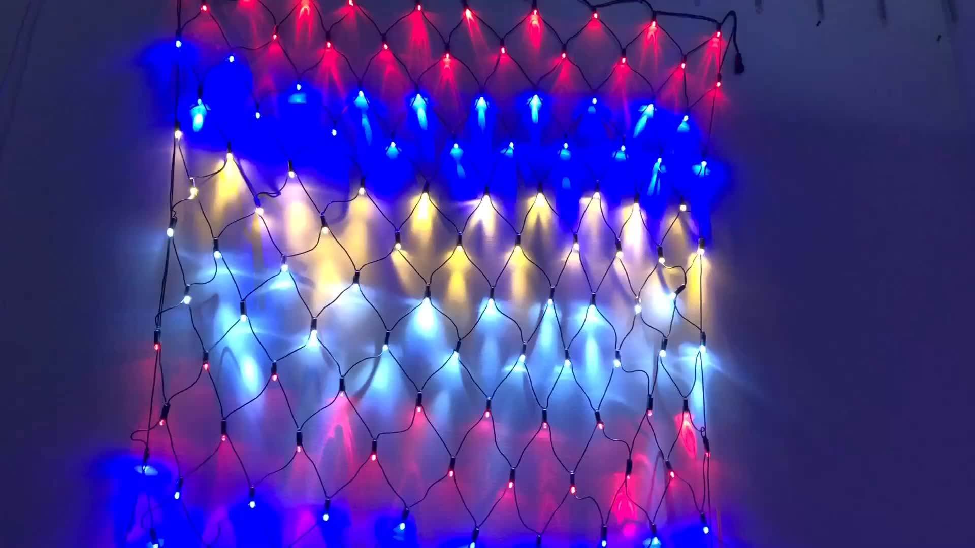 2019 Large Wall Decor Fancy Led Fishing Net Light Decorate Ceiling Net ...