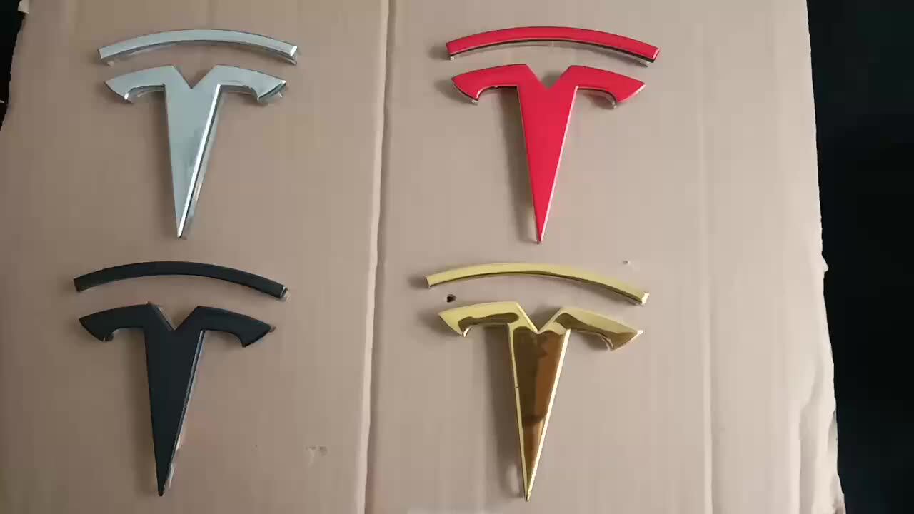 Red Led Front Emblem For Model S Lighted T - Buy For Tesla Emblem Light ...