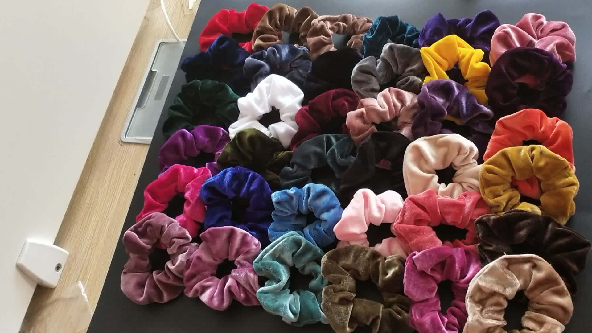 Belleworld Custom Packaging Box Gift Fabric Women Hair Scrunchies ...