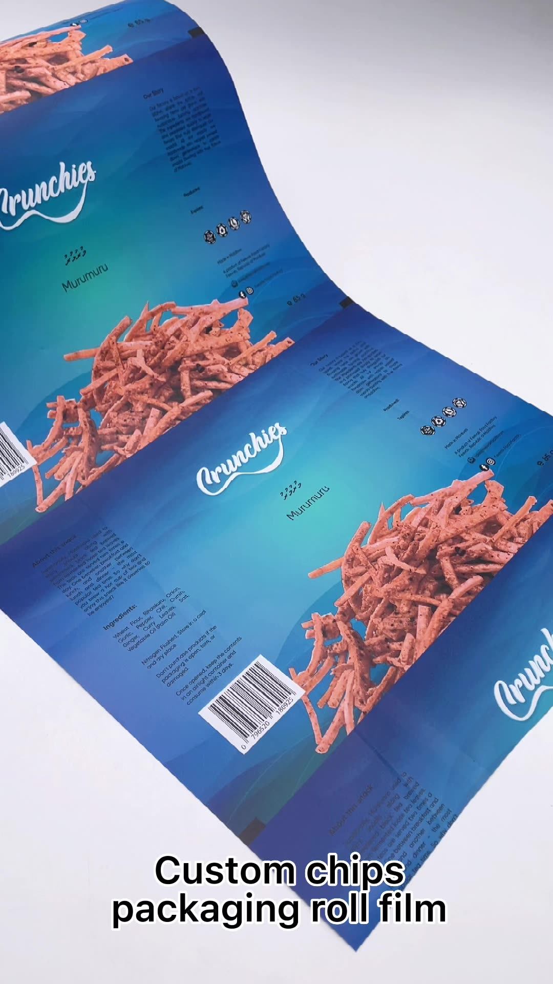 Custom Printing Auto Packing For Chips Food Grade Sachet Machine Pet ...