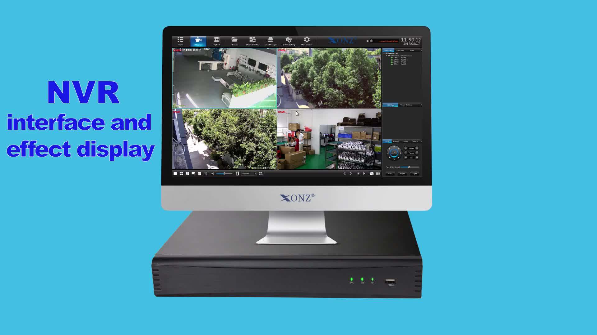 Xonz Security Camera System 36 Channel Cctv Hi 3536 Chip Set Support 4k ...