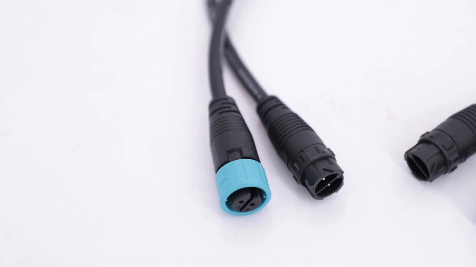 Ip67 M16 Over Molded Cable Connector 2 Pin Waterproof Connector - Buy ...