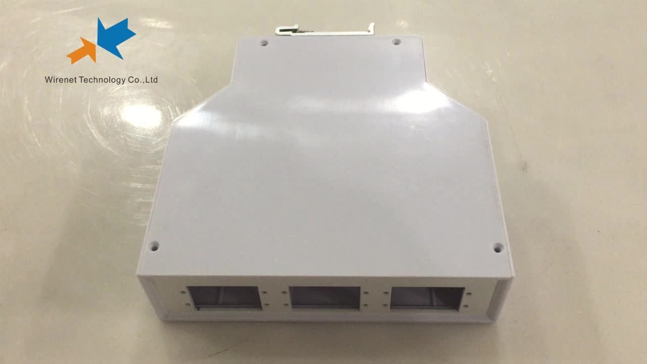 Ftth 24 Core Lc Quad 12 Core Sc Duplex Din Rail Fiber Termination Box ...