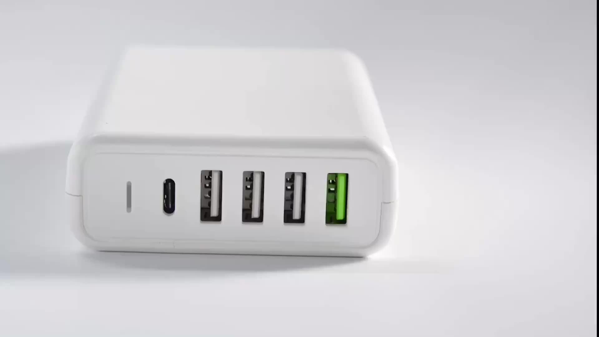 Usb Energy Station 5 Ports Universal World Travel Charger Usb-c Super ...