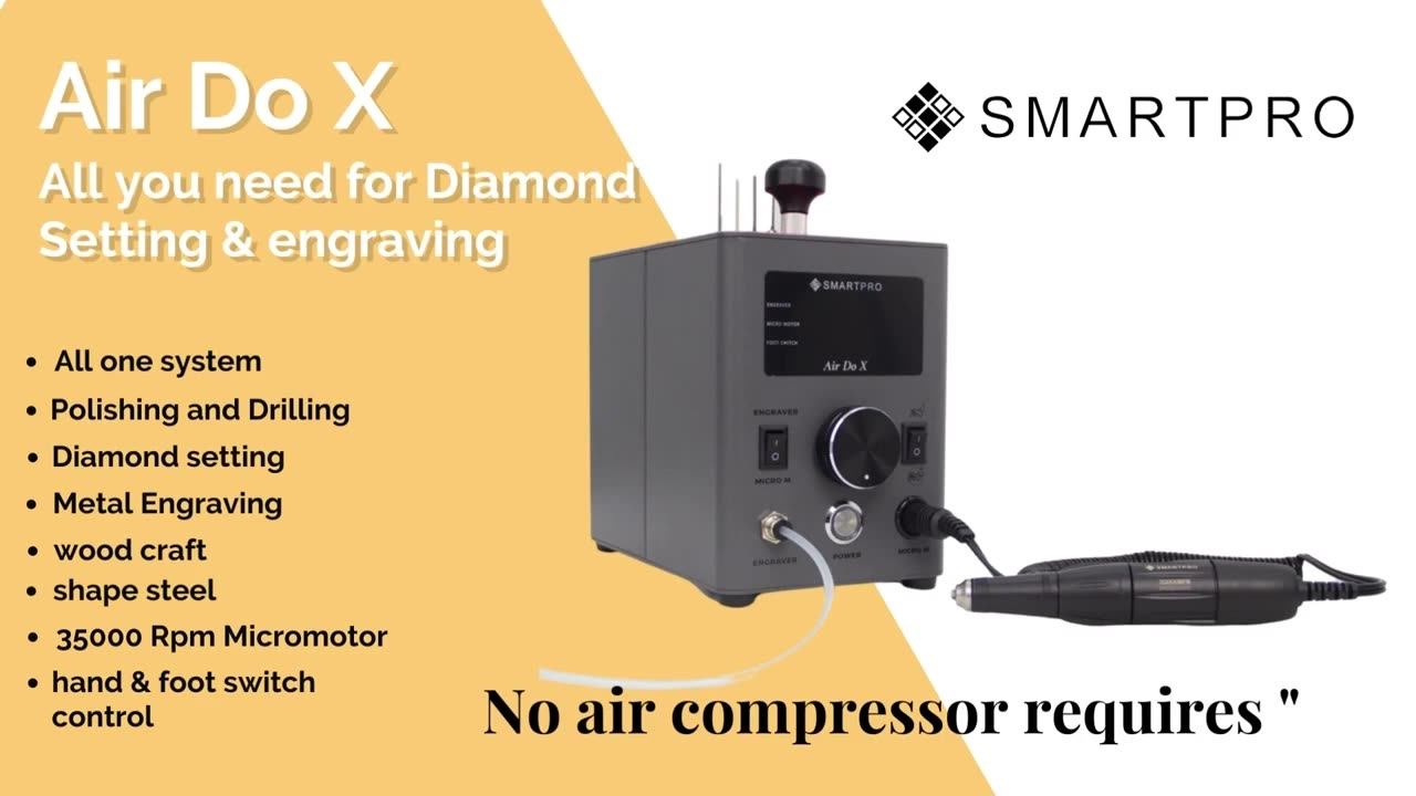 Smartpro Air Do X Pneumatic Air Graver Stone Setting Drilling Digital ...