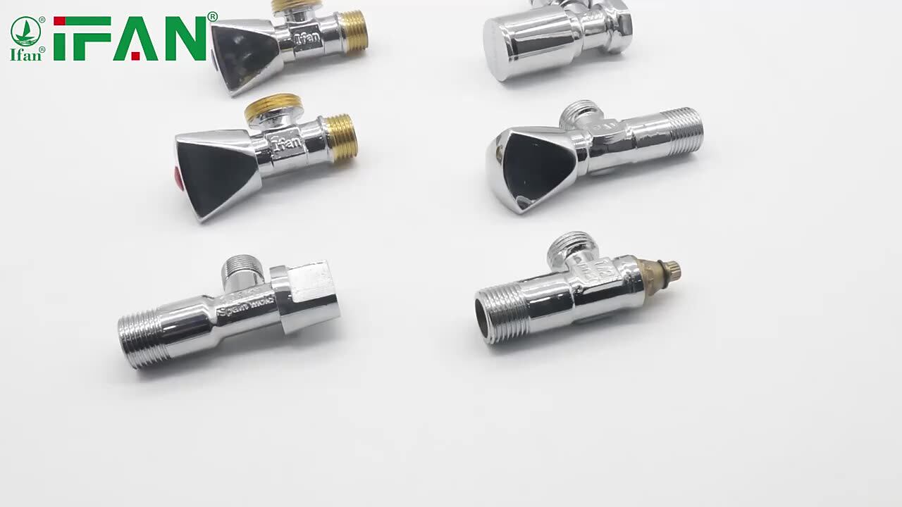 Ifan Factory Supply Brass Angle Valve 1/2 Half Turn Water Plastic Clad ...