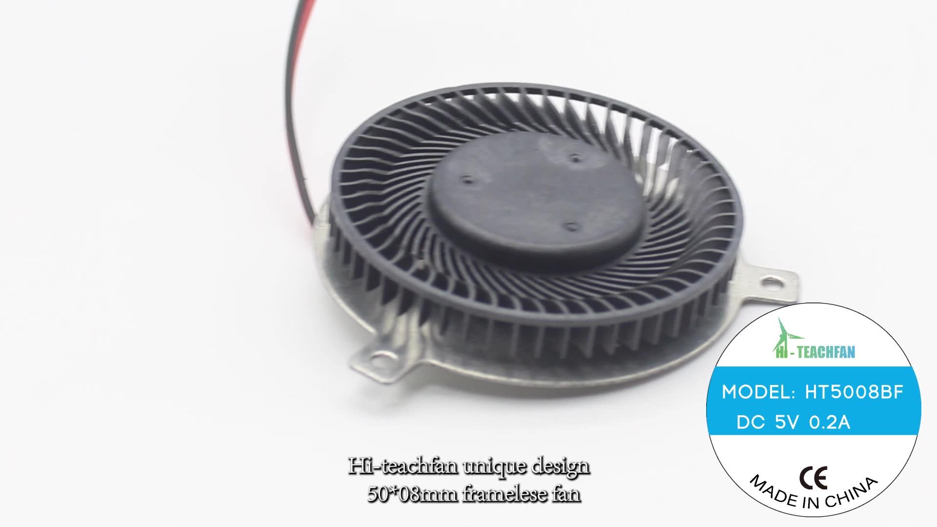 Big Air Flow Hi-teachfan Ht5008 50x50x8mm 5v 12v 24v Blower Fan For ...