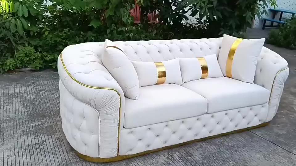 Luxury Classic Living Room Sofas High Quality Home Furniture Leather ...