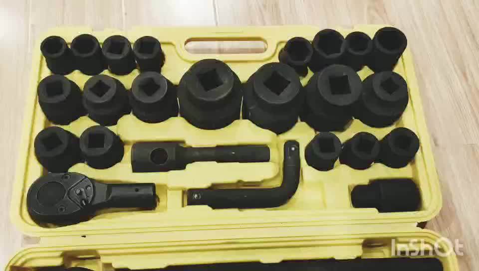 26pcs Heavy Duty Socket Set 3/4" 18.8mm Drive Hex Socket Wrench - Buy ...