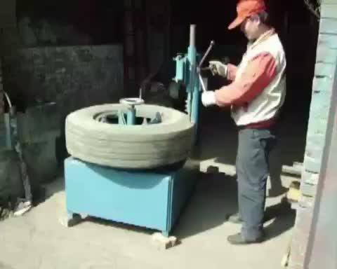 Rubber Tire Cutting Machine / Used Tyre Tread Cutting Machine / Tire ...