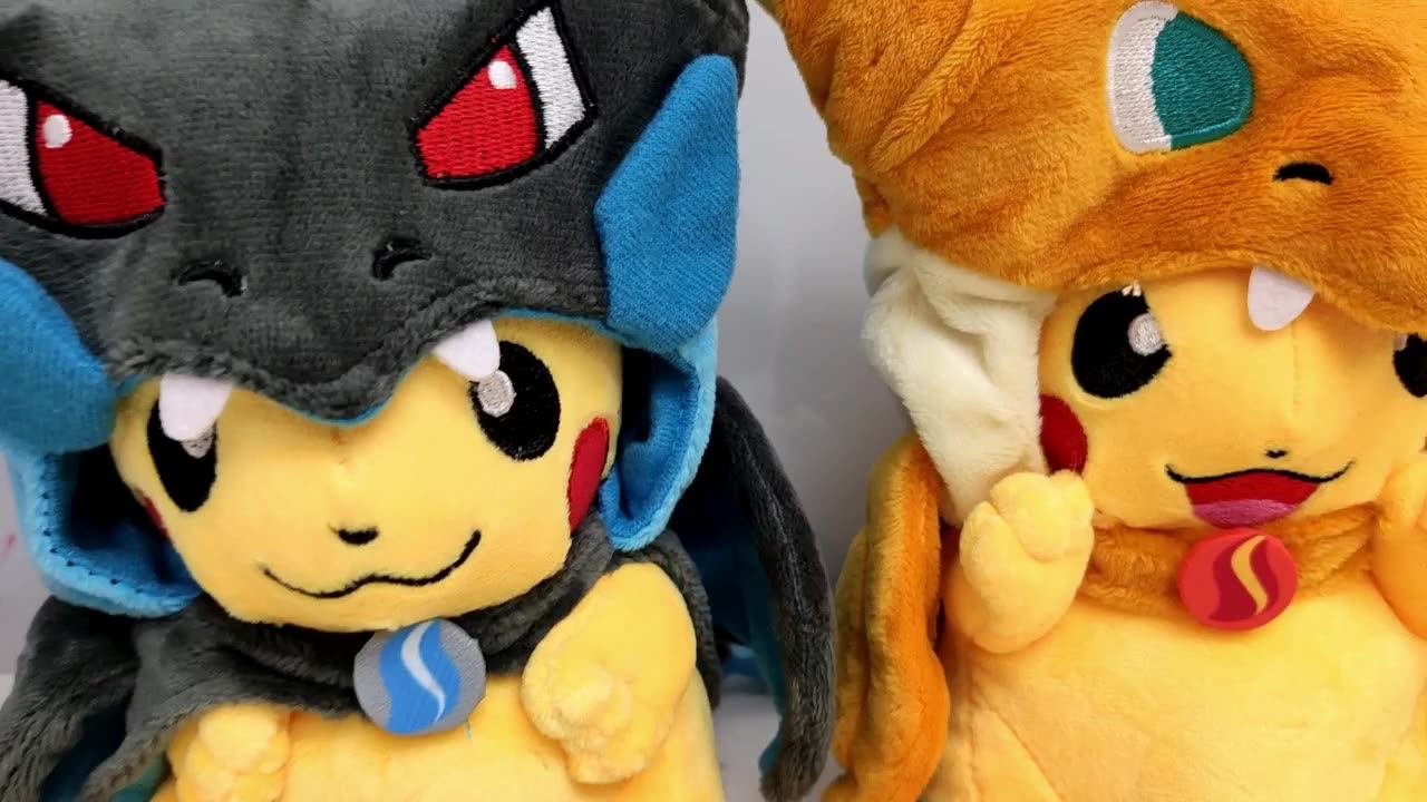 Pikachu Plush Toys Cute Version Charmander Pocket Monsters Pets Elf ...