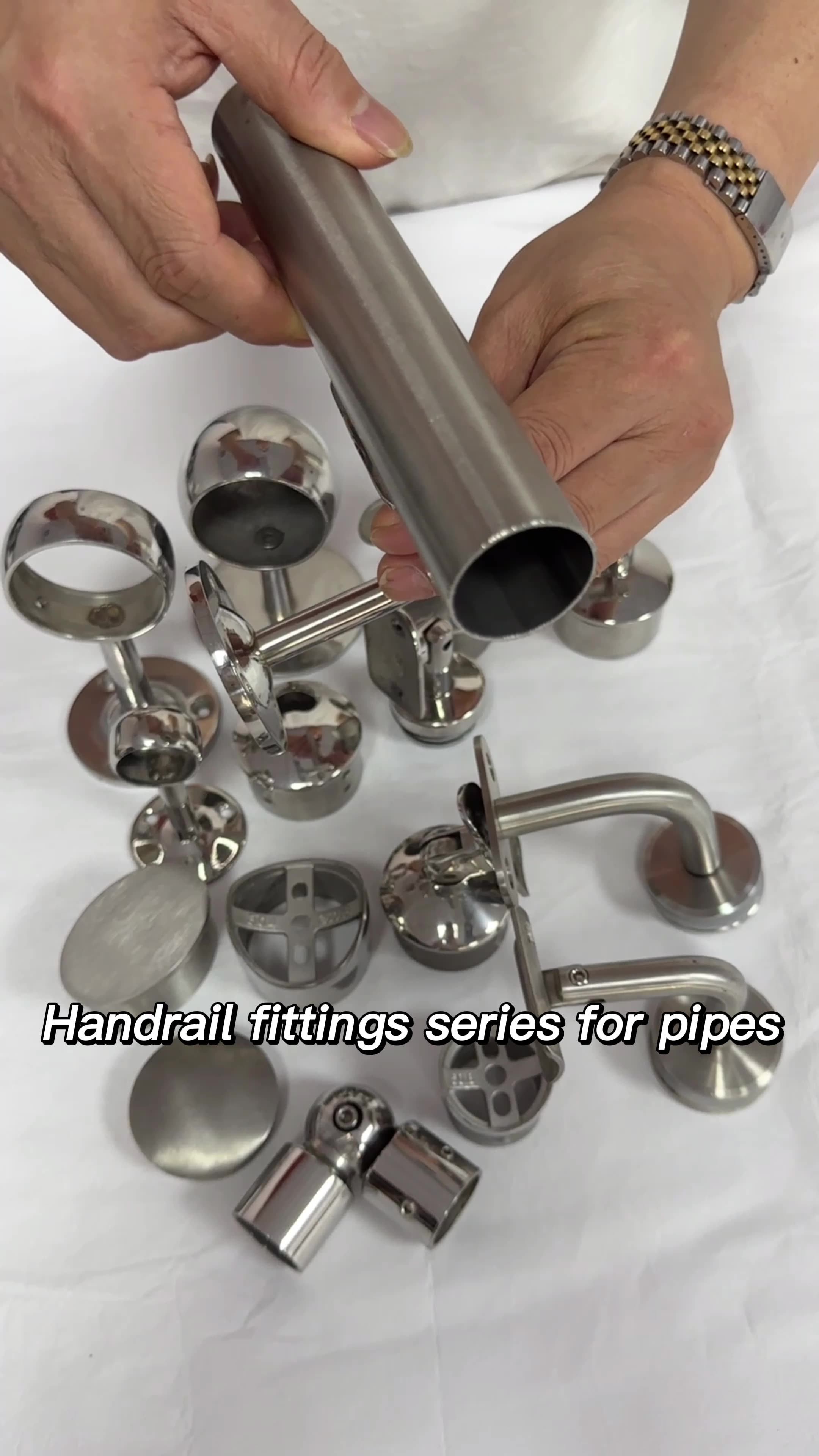 304 Stainless Steel Glass Mounted Balustrade Handrail Connector And ...