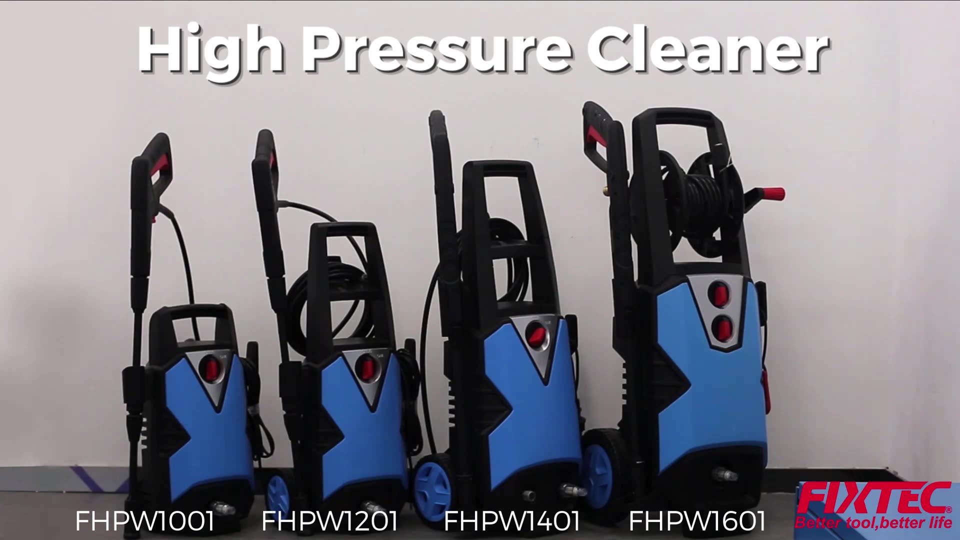 Fixtec Power Tools 2200w 160bar Electric Portable High Pressure Cleaner ...