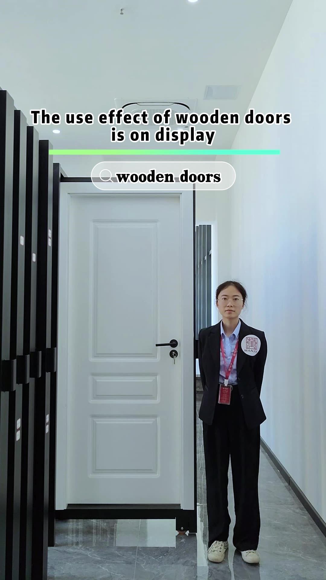 Factory Wholesale Popular Solid Wooden Door Bedroom Interior Wood Door ...