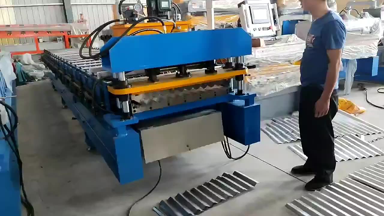 Customized Corrugated Roof Tile Metal Sheet Roll Forming Machine/ Roof ...