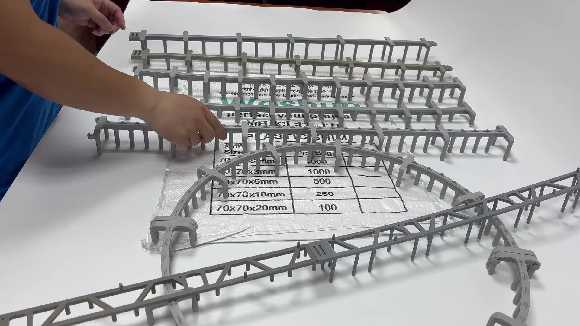 3/4" - 2" Connect Continous High Chair Construction Materials Plastic ...