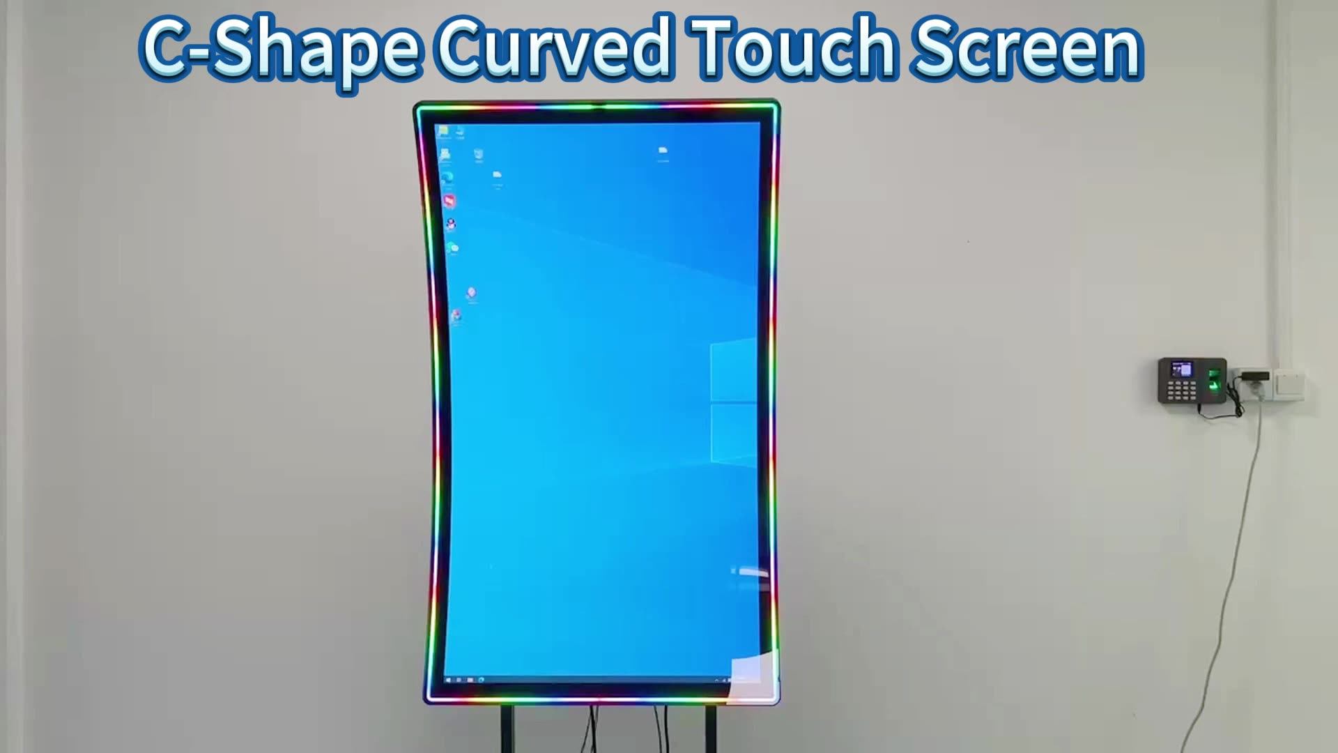 21.5/32/43/55 Inch Kiosk Touch Screen Capacitive Vertical Monitor With ...