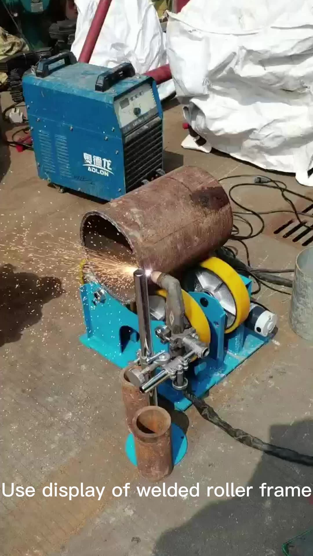 Factory Direct Supply 3 Tons Welding Turning Rolls Pipe Tank Ring Seam ...